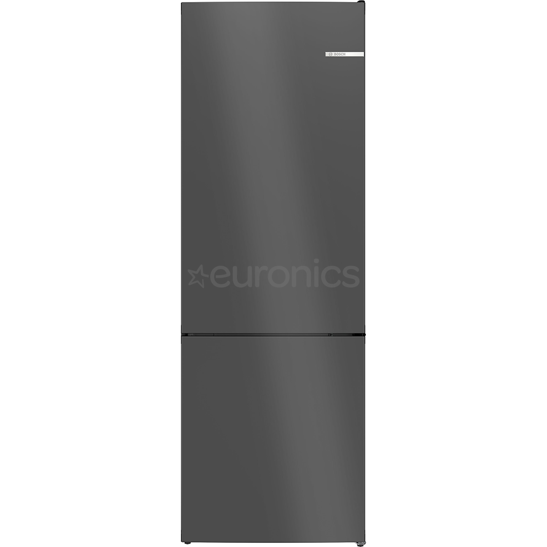 Bosch, Series 4, NoFrost, 440 L, height 203 cm, dark grey ...